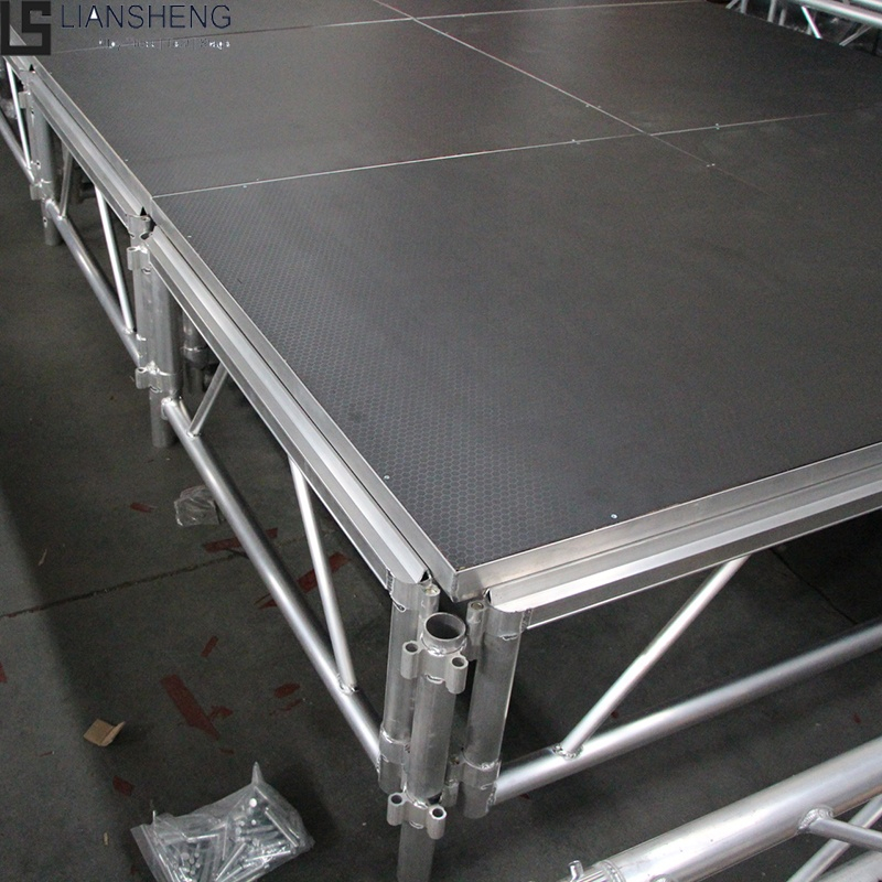 Outdoor event stage platform concert podium aluminum truss stage lights ...